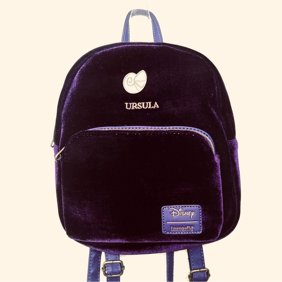 Loungefly | Bags | Loungefly Disney Villains Ursula Velvet Mini ...